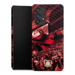 DeinDesign Galaxy A53 5G Handy Premium Case Smartphone Handyh&uuml;lle Schutzh&uuml;lle matt Merchandise Bayer 04 Leverkusen Official Licensed Product Premium Case