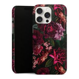 DeinDesign iPhone 15 Pro Max Handy Premium Case Smartphone Handyh&uuml;lle Schutzh&uuml;lle gl&auml;nzend Flowers Blossom Rose Premium Case