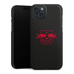 DeinDesign iPhone 15 Plus Handy Premium Case Smartphone Handyh&uuml;lle Schutzh&uuml;lle gl&auml;nzend Rb Leipzig Official Licensed Product Carbon Premium Case