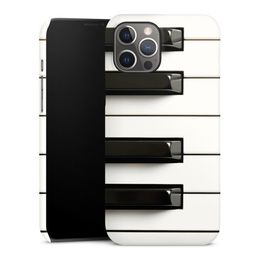 DeinDesign iPhone 12 Pro Max Handy Premium Case Smartphone Handyh&uuml;lle Schutzh&uuml;lle matt Klavier Music Piano Premium Case