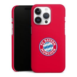 DeinDesign iPhone 14 Pro Handy Premium Case Smartphone Handyh&uuml;lle Schutzh&uuml;lle matt Fc Bayern M&uuml;nchen Fcb Logo Premium Case