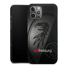 DeinDesign iPhone 12 Pro Max Handy Premium Case Smartphone Handyh&uuml;lle Schutzh&uuml;lle matt Sc Freiburg Official Licensed Product Metallic Look Premium Case