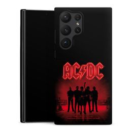 DeinDesign Galaxy S23 Ultra Handy Premium Case Smartphone Handyh&uuml;lle Schutzh&uuml;lle matt Band Acdc Official Licensed Product Premium Case