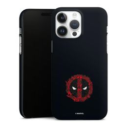 DeinDesign iPhone 14 Pro Max Handy Premium Case Smartphone Handyh&uuml;lle Schutzh&uuml;lle matt Logo Marvel Deadpool Premium Case