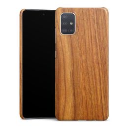 DeinDesign Galaxy A51 Handy Premium Case Smartphone Handyh&uuml;lle Schutzh&uuml;lle gl&auml;nzend Larch Wood Wooden Look Premium Case