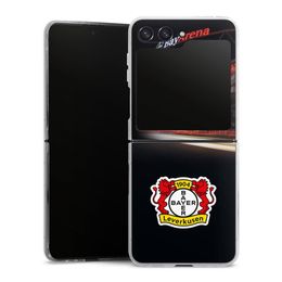 DeinDesign Galaxy Z Flip 5 Handy Hard Case Schutzh&uuml;lle transparent Smartphone Handy H&uuml;lle Bayer 04 Leverkusen Stadium Official Licensed Product Hard Case