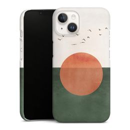 DeinDesign iPhone 14 Handy Premium Case Smartphone Handyh&uuml;lle Schutzh&uuml;lle matt Sunshine Bird Sunset Premium Case