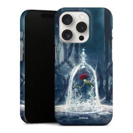 DeinDesign iPhone 15 Pro Handy Premium Case Smartphone Handyh&uuml;lle Schutzh&uuml;lle matt Rose The Beauty And The Beast Disney Princess Premium Case