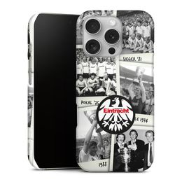 DeinDesign iPhone 16 Pro Handy Premium Case Smartphone Handyh&uuml;lle Schutzh&uuml;lle matt Retro Official Licensed Product Eintracht Frankfurt Premium Case
