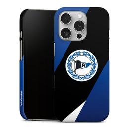 DeinDesign iPhone 16 Pro Handy Premium Case Smartphone Handyh&uuml;lle Schutzh&uuml;lle matt Official Licensed Product Dsc Arminia Bielefeld Premium Case