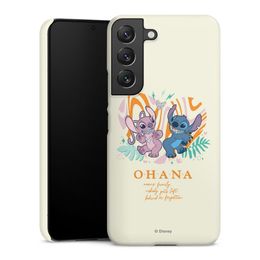 DeinDesign Galaxy S22 Handy Premium Case Smartphone Handyh&uuml;lle Schutzh&uuml;lle gl&auml;nzend Official Licensed Product Lilo & Stitch Disney Premium Case