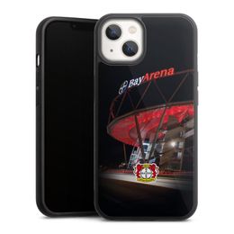 DeinDesign iPhone 13 Handy Gallery Case Handyh&uuml;lle 9H Geh&auml;rtetes Glas R&uuml;ckseite H&uuml;lle Official Licensed Product Bayer 04 Leverkusen Stadium Gallery Case