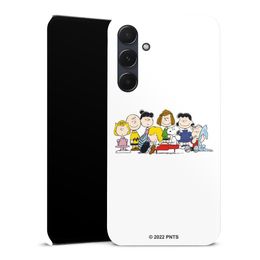 DeinDesign Galaxy A55 5G Handy Premium Case Smartphone Handyh&uuml;lle Schutzh&uuml;lle matt Peanuts Kindheit Merchandise Premium Case