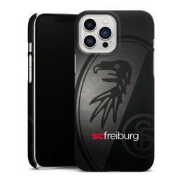 DeinDesign iPhone 13 Pro Max Handy Premium Case Smartphone Handyh&uuml;lle Schutzh&uuml;lle matt Official Licensed Product Sc Freiburg Metallic Look Premium Case