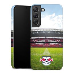 DeinDesign Galaxy S22 Handy Premium Case Smartphone Handyh&uuml;lle Schutzh&uuml;lle gl&auml;nzend Stadium Rb Leipzig Official Licensed Product Premium Case