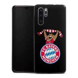 DeinDesign Huawei P30 Pro Handy Silikon H&uuml;lle Case schwarz Handyh&uuml;lle Bernie Official Licensed Product Fc Bayern M&uuml;nchen