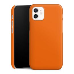DeinDesign iPhone 12 mini Handy Premium Case Smartphone Handyh&uuml;lle Schutzh&uuml;lle gl&auml;nzend Orange Unicoloured Colour Premium Case