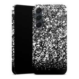 DeinDesign Galaxy A55 5G Handy Premium Case Smartphone Handyh&uuml;lle Schutzh&uuml;lle matt Muster Snowflake Glitzer Premium Case