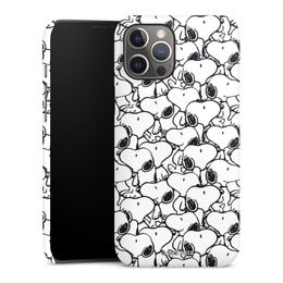 DeinDesign iPhone 12 Pro Max Handy Premium Case Smartphone Handyh&uuml;lle Schutzh&uuml;lle matt Peanuts Snoopy Muster Premium Case