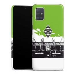 DeinDesign Galaxy A51 Handy Premium Case Smartphone Handyh&uuml;lle Schutzh&uuml;lle gl&auml;nzend Merchandise Borussia M&ouml;nchengladbach Stadium Premium Case