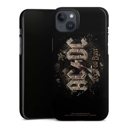 DeinDesign iPhone 14 Plus Handy Premium Case Smartphone Handyh&uuml;lle Schutzh&uuml;lle gl&auml;nzend Official Licensed Product Rock Or Bust Acdc Premium Case
