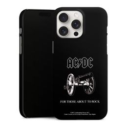 DeinDesign iPhone 15 Pro Max Handy Premium Case Smartphone Handyh&uuml;lle Schutzh&uuml;lle matt Music Acdc Merchandise Premium Case