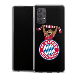 DeinDesign Galaxy A32 4G Handy Silikon H&uuml;lle Case transparent Handyh&uuml;lle Bernie Official Licensed Product Fc Bayern M&uuml;nchen Silikon Case