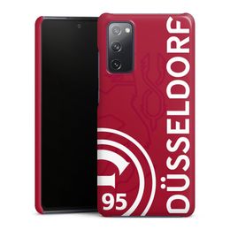 DeinDesign Galaxy S20 FE Handy Premium Case Smartphone Handyh&uuml;lle Schutzh&uuml;lle gl&auml;nzend Lettering F95 Fortuna D&uuml;sseldorf Premium Case