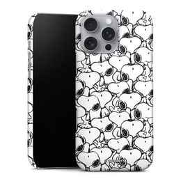 DeinDesign iPhone 16 Pro Max Handy Premium Case Smartphone Handyh&uuml;lle Schutzh&uuml;lle gl&auml;nzend Peanuts Snoopy Muster Premium Case