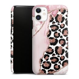 DeinDesign iPhone 11 Handy Premium Case Smartphone Handyh&uuml;lle Schutzh&uuml;lle gl&auml;nzend Glitzer Marble Leopard Premium Case