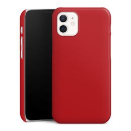 DeinDesign iPhone 12 mini Handy Premium Case Smartphone Handyh&uuml;lle Schutzh&uuml;lle gl&auml;nzend Red Unicoloured Colour Premium Case