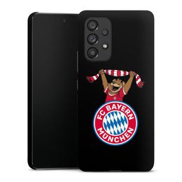 DeinDesign Galaxy A53 5G Handy Premium Case Smartphone Handyh&uuml;lle Schutzh&uuml;lle gl&auml;nzend Fc Bayern M&uuml;nchen Official Licensed Product Bernie Premium Case