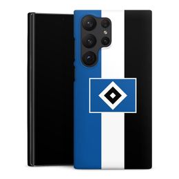 DeinDesign Galaxy S23 Ultra Handy Premium Case Smartphone Handyh&uuml;lle Schutzh&uuml;lle matt Stripes Hamburger Sv Hsv Premium Case