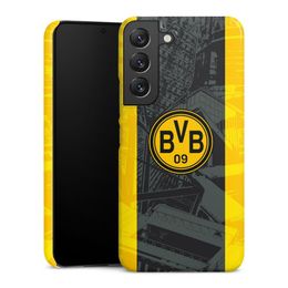 DeinDesign Galaxy S22 Handy Premium Case Smartphone Handyh&uuml;lle Schutzh&uuml;lle gl&auml;nzend Bvb Borussia Dortmund Stadium Premium Case