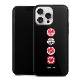 DeinDesign iPhone 15 Pro Max Handy Gallery Case Handyh&uuml;lle 9H Geh&auml;rtetes Glas R&uuml;ckseite H&uuml;lle Eintracht Frankfurt Soccer Sge Gallery Case
