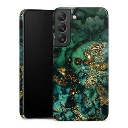 DeinDesign Galaxy S22 Handy Premium Case Smartphone Handyh&uuml;lle Schutzh&uuml;lle gl&auml;nzend Muster Glitzer Marble Premium Case