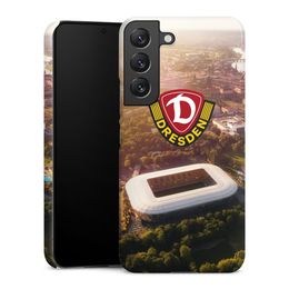 DeinDesign Galaxy S22 Handy Premium Case Smartphone Handyh&uuml;lle Schutzh&uuml;lle gl&auml;nzend Sgd Sg Dynamo Dresden Stadium Premium Case