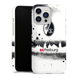 DeinDesign iPhone 13 Pro Handy Premium Case Smartphone Handyh&uuml;lle Schutzh&uuml;lle matt Skyline Sc Freiburg Logo Premium Case