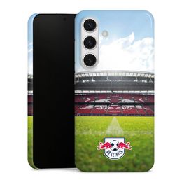 DeinDesign Galaxy S24 Handy Premium Case Smartphone Handyh&uuml;lle Schutzh&uuml;lle gl&auml;nzend Stadium Rb Leipzig Official Licensed Product Premium Case