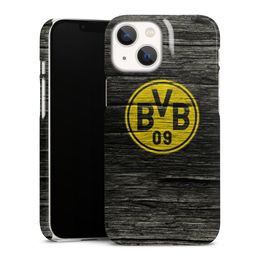 DeinDesign iPhone 13 Mini Handy Premium Case Smartphone Handyh&uuml;lle Schutzh&uuml;lle gl&auml;nzend Wooden Look Bvb Borussia Dortmund Premium Case