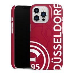 DeinDesign iPhone 13 Pro Handy Premium Case Smartphone Handyh&uuml;lle Schutzh&uuml;lle gl&auml;nzend Lettering F95 Fortuna D&uuml;sseldorf Premium Case