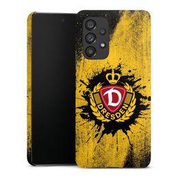 DeinDesign Galaxy A53 5G Handy Premium Case Smartphone Handyh&uuml;lle Schutzh&uuml;lle gl&auml;nzend Official Licensed Product Soccer Sg Dynamo Dresden Premium Case