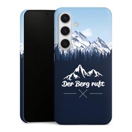 DeinDesign Galaxy S24 Handy Premium Case Smartphone Handyh&uuml;lle Schutzh&uuml;lle gl&auml;nzend Wanderlust Sky Mountain Premium Case