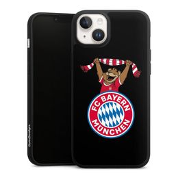DeinDesign iPhone 14 Handy Premium Silikon H&uuml;lle Handyh&uuml;lle schwarz Case Bernie Official Licensed Product Fc Bayern M&uuml;nchen Silikon Premium Case