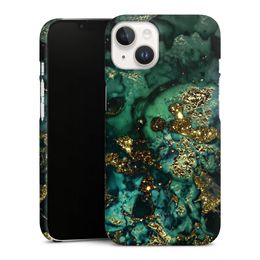 DeinDesign iPhone 14 Handy Premium Case Smartphone Handyh&uuml;lle Schutzh&uuml;lle matt Muster Glitzer Marble Premium Case