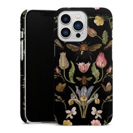 DeinDesign iPhone 13 Pro Handy Premium Case Smartphone Handyh&uuml;lle Schutzh&uuml;lle matt Flower Wreath Bee Blossom Premium Case