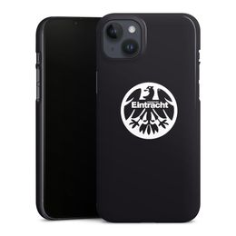 DeinDesign iPhone 14 Plus Handy Premium Case Smartphone Handyh&uuml;lle Schutzh&uuml;lle gl&auml;nzend Logo Eintracht Frankfurt Eagle Premium Case