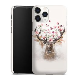 DeinDesign iPhone 11 Pro Handy Premium Case Smartphone Handyh&uuml;lle Schutzh&uuml;lle matt Flowers Deer Animals Premium Case