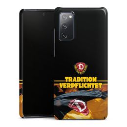 DeinDesign Galaxy S20 FE Handy Premium Case Smartphone Handyh&uuml;lle Schutzh&uuml;lle gl&auml;nzend Sg Dynamo Dresden Merchandise Sgd Premium Case