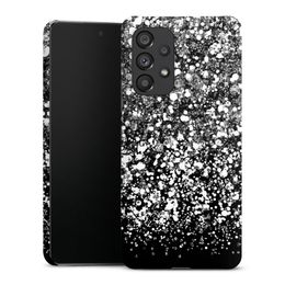 DeinDesign Galaxy A53 5G Handy Premium Case Smartphone Handyh&uuml;lle Schutzh&uuml;lle matt Glitzer Snowflake Muster Premium Case